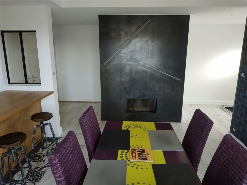 Habillage de cheminée | Steel Contemporain